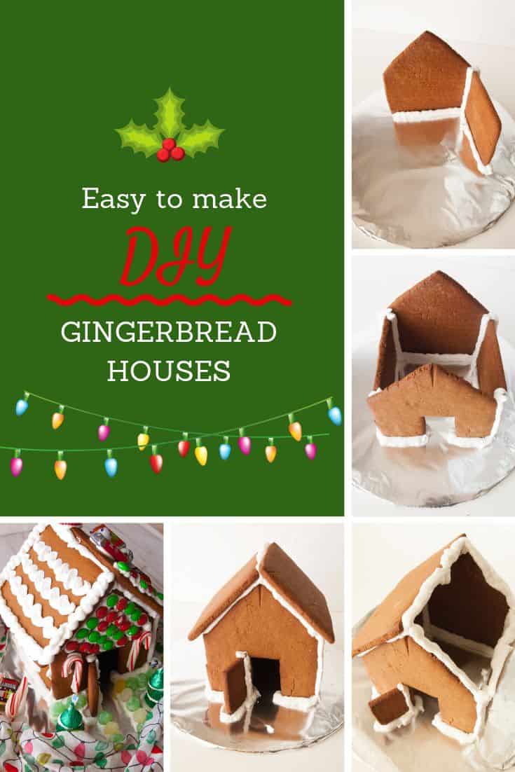DIY Gingerbread Houses (Free Printable Template) - Mindee's Cooking ...
