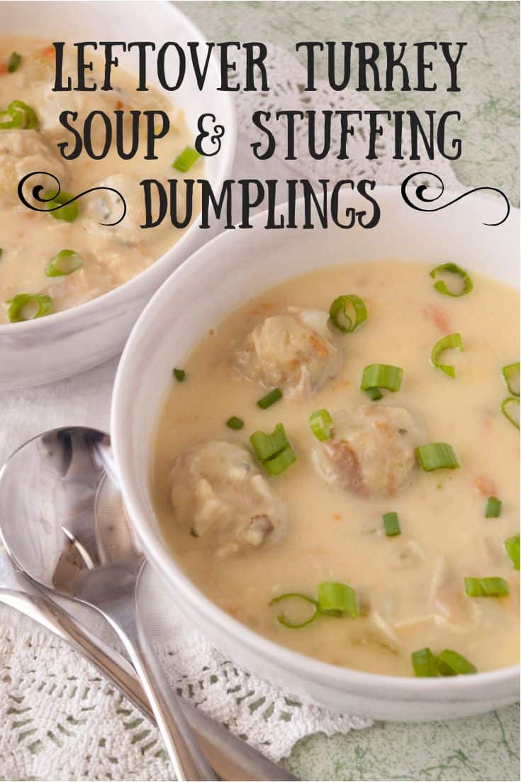 Leftover Turkey Soup & Stuffing Dumplings - Mindee's Cooking Obsession