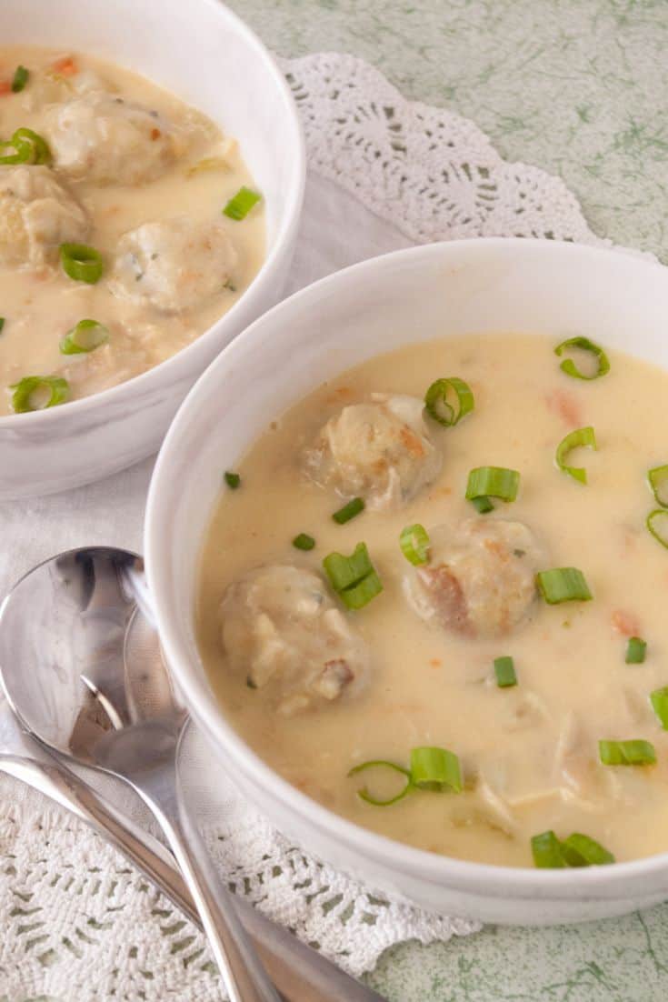Leftover Turkey Soup & Stuffing Dumplings - Mindee's Cooking Obsession