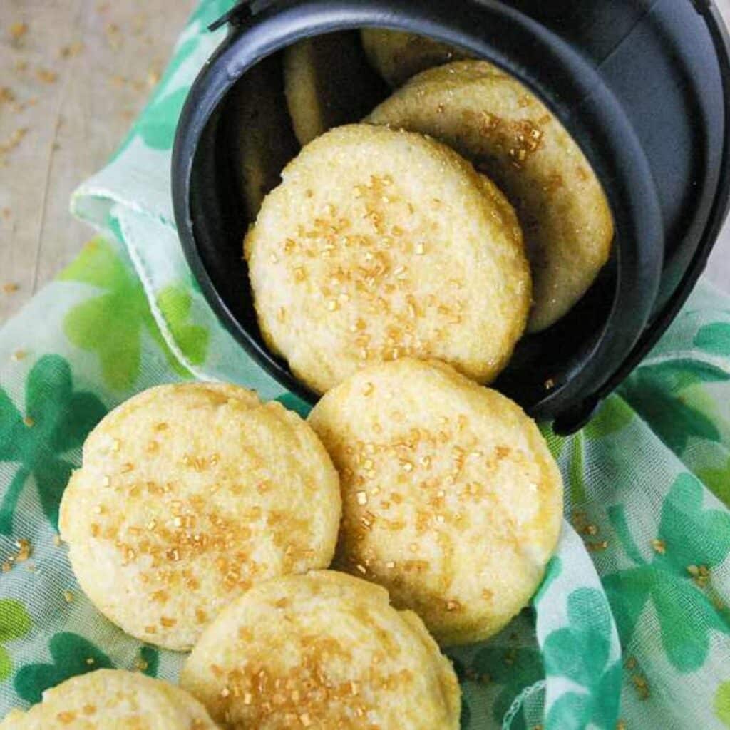 Gold Coin Butter Cookies - Mindee's Cooking Obsession