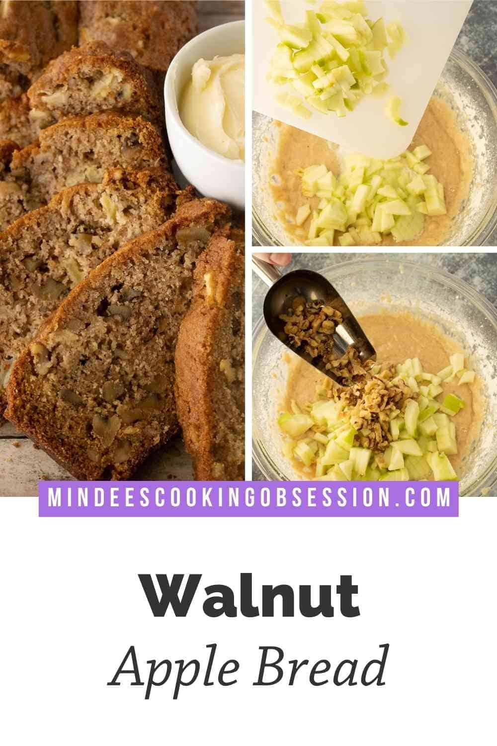 Walnut Apple Bread - Mindee's Cooking Obsession