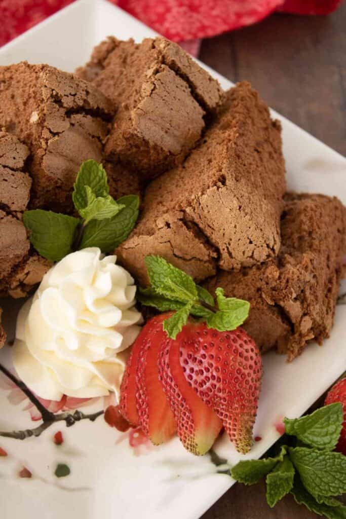 Indulgent Chocolate Angel Food Cake - Mindee's Cooking Obsession
