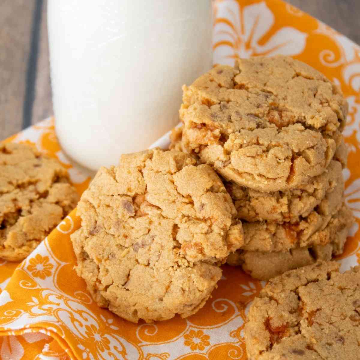 Chewy Butterfinger Cookies - Mindee's Cooking Obsession