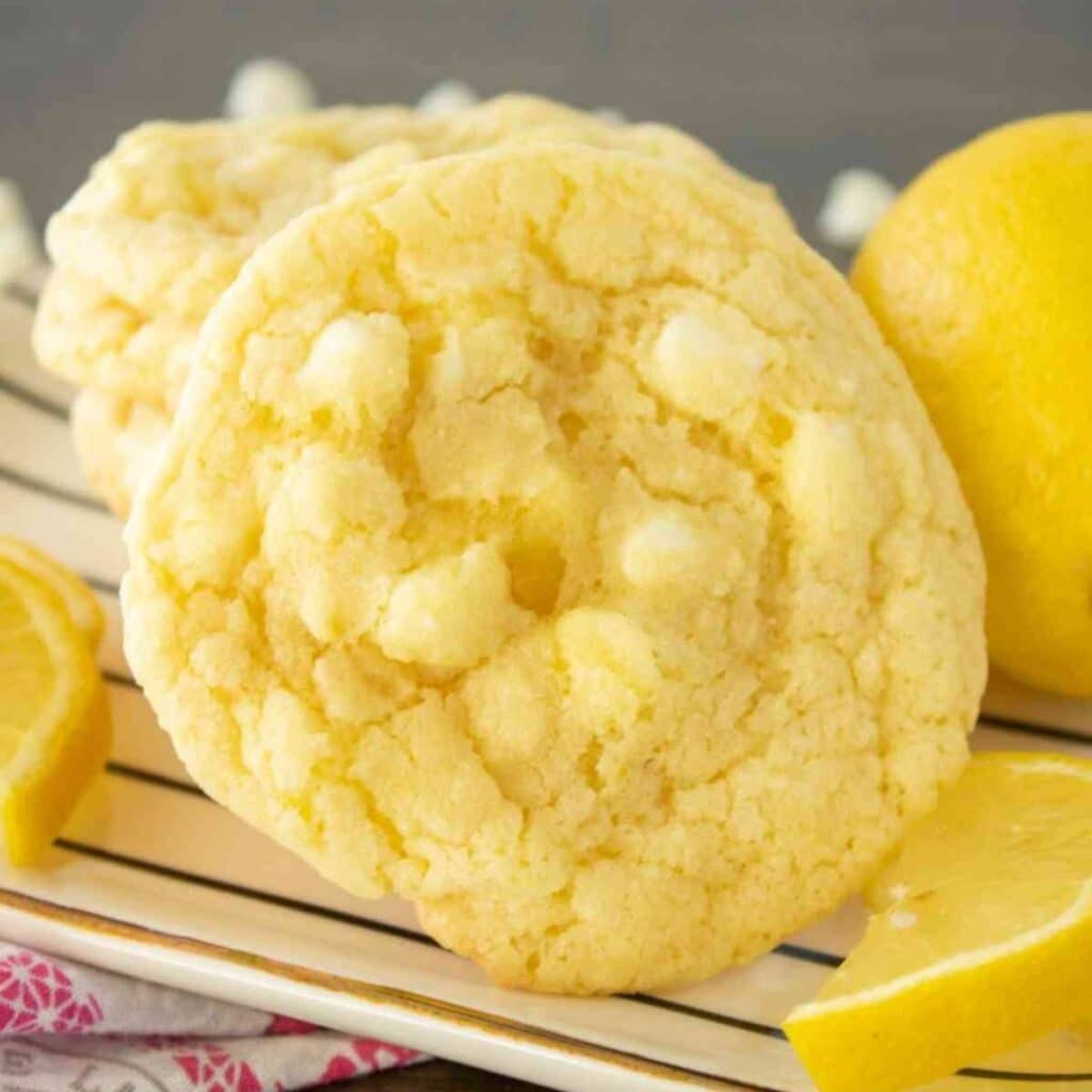 Lemon White Chocolate Chip Cookie Recipe - Mindee's Cooking Obsession
