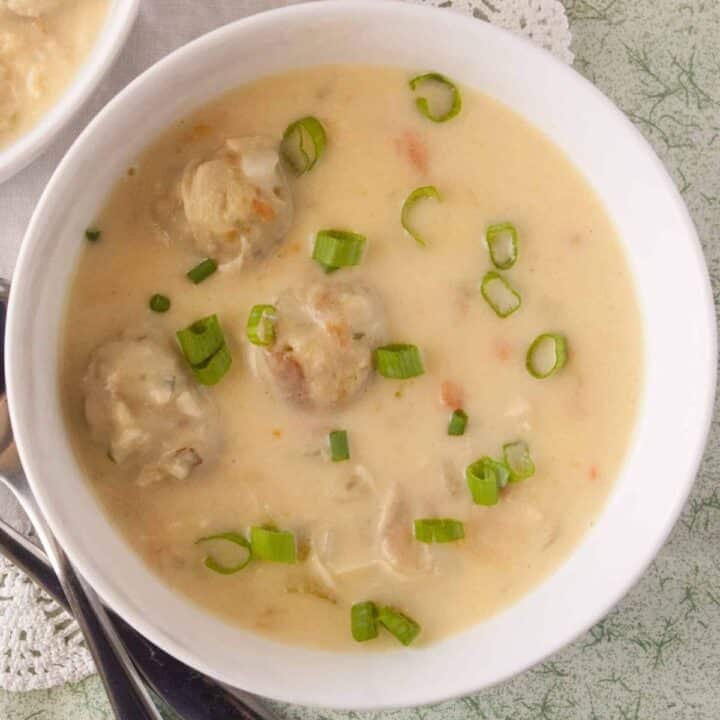 Leftover Turkey Soup & Stuffing Dumplings - Mindee's Cooking Obsession